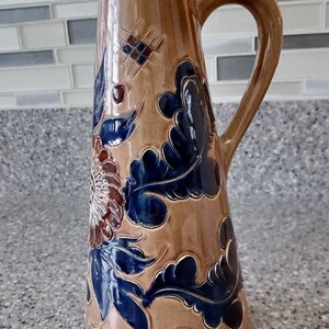 Salt-glazed Pottery Vase, Handled Pitcher, Westerwald-style, German ...