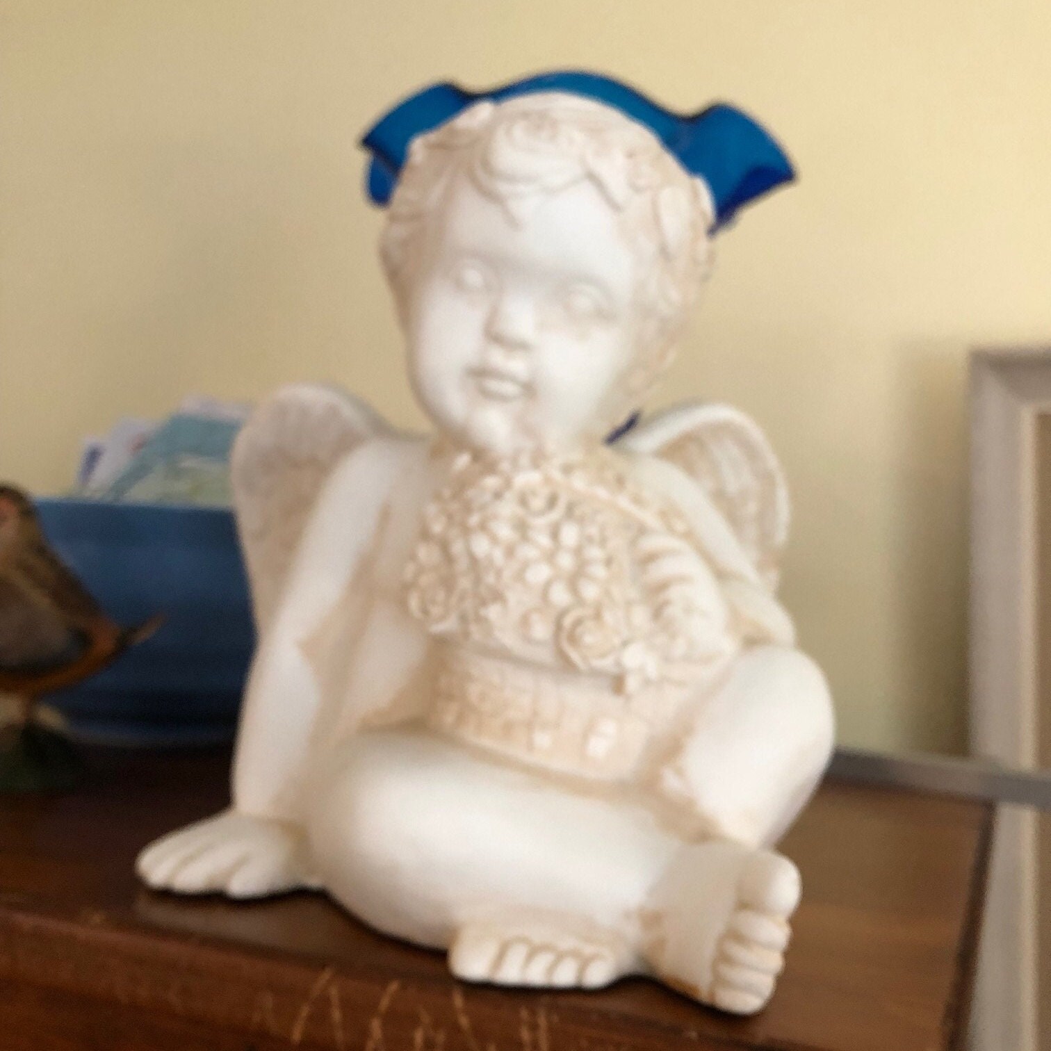Winged Cherub Figurine Angel Statue No. 13883 by Artline - Etsy