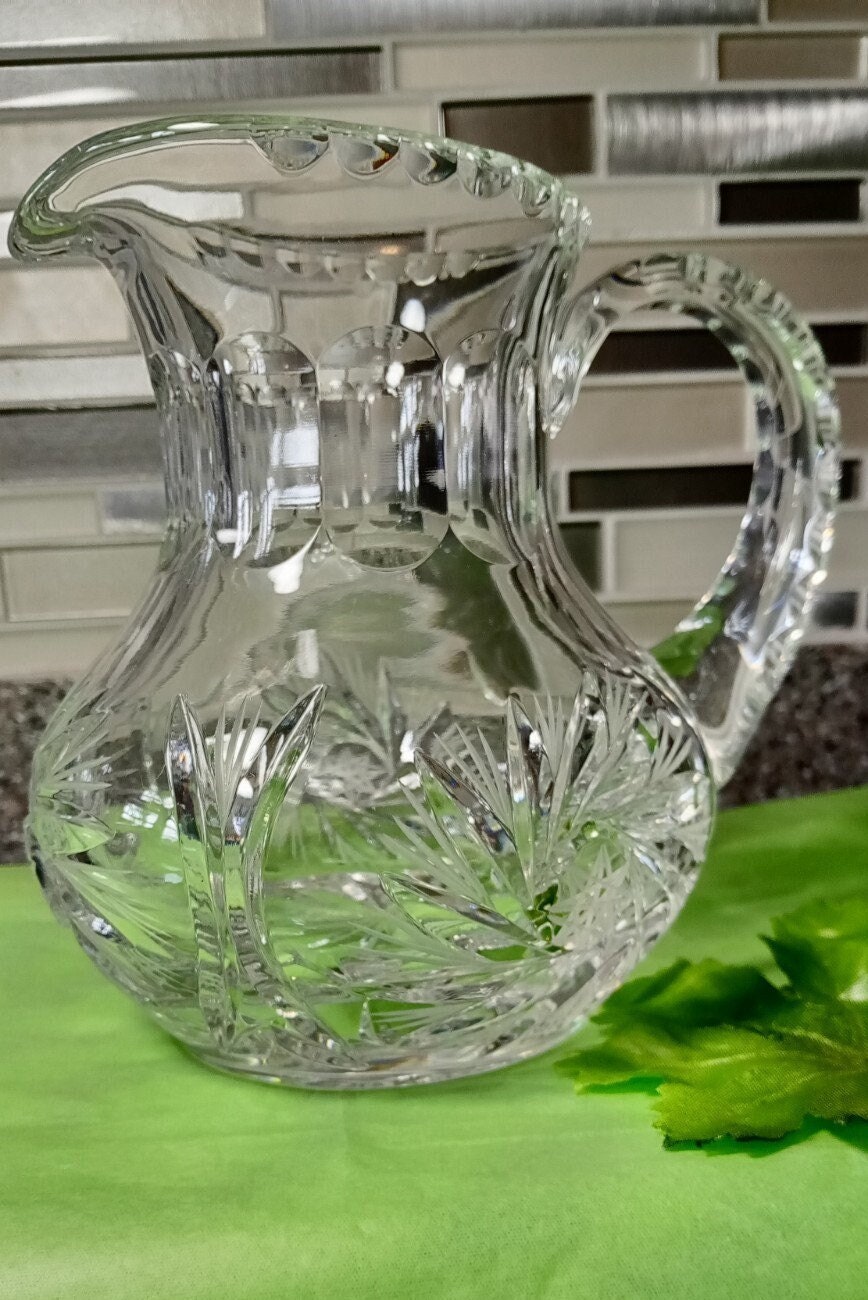 Brilliant Cut Lead Crystal Pitcher or Creamer - Etsy
