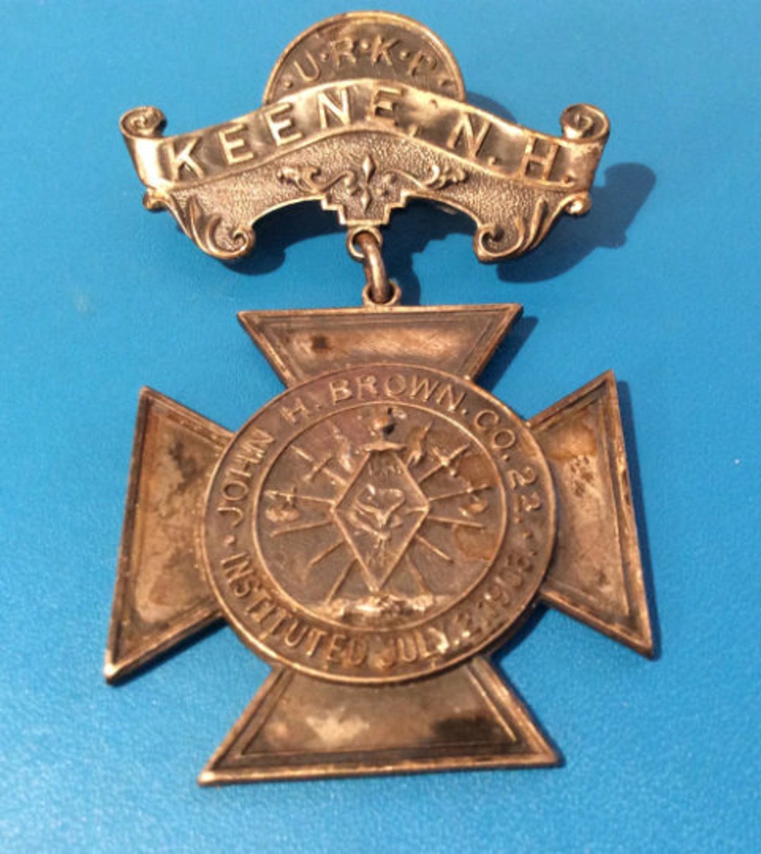Knights of Pythias, Maltese Cross Pin, Membership Badge, Keene, NH ...