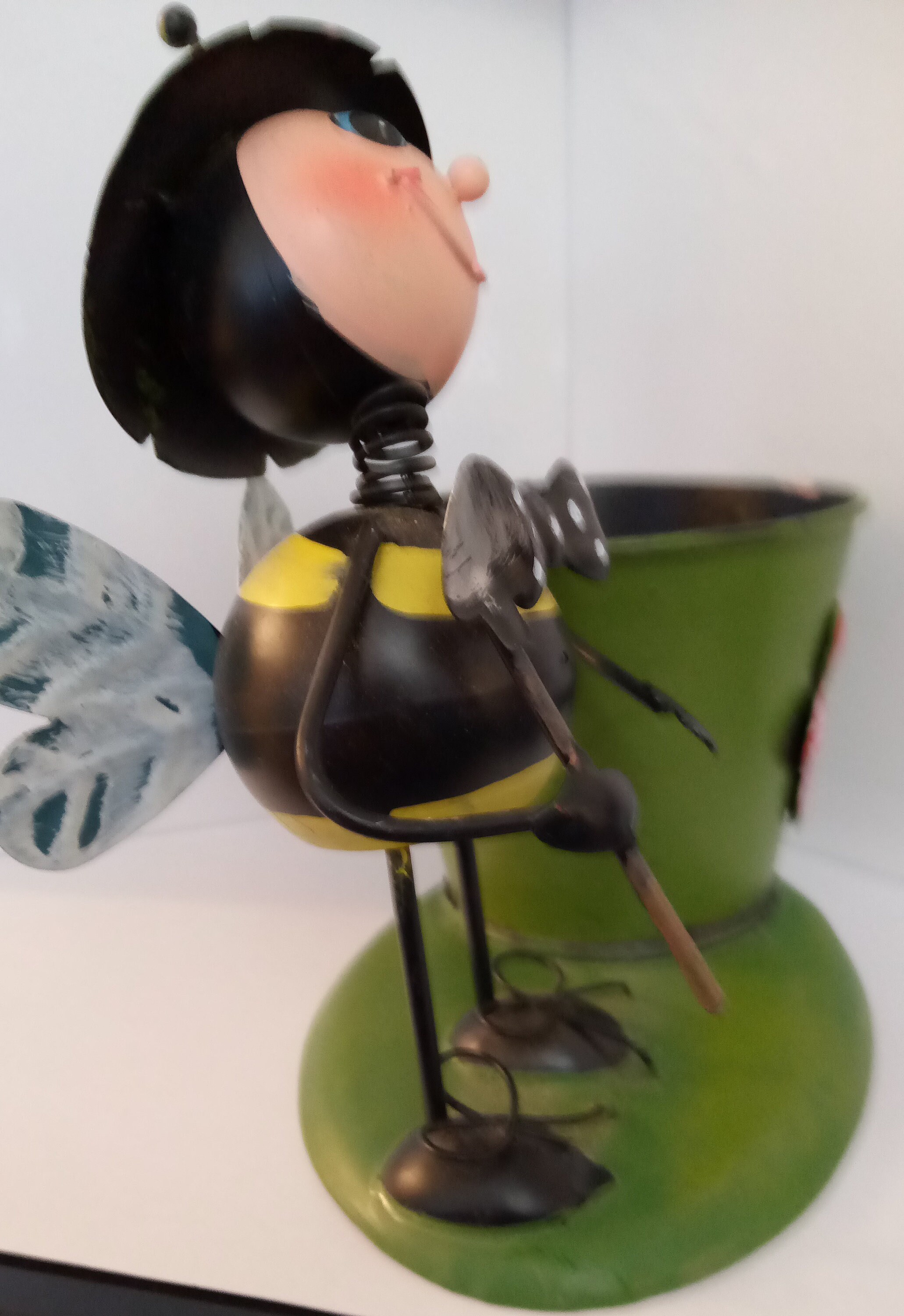 Bumble Bee Planter Bobblehead Flower Pot Small Metal - Etsy