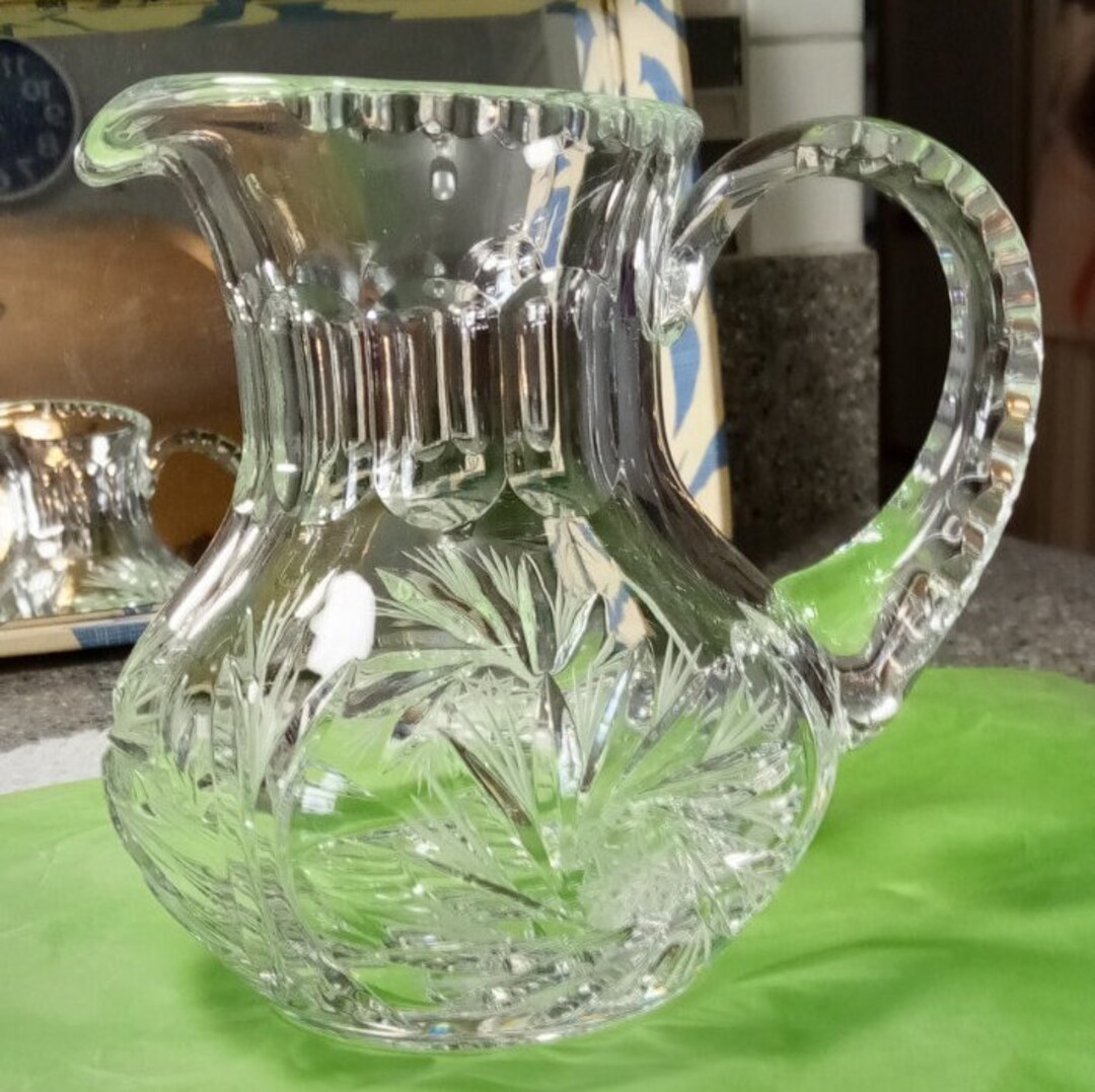 Brilliant Cut Lead Crystal Pitcher or Creamer - Etsy