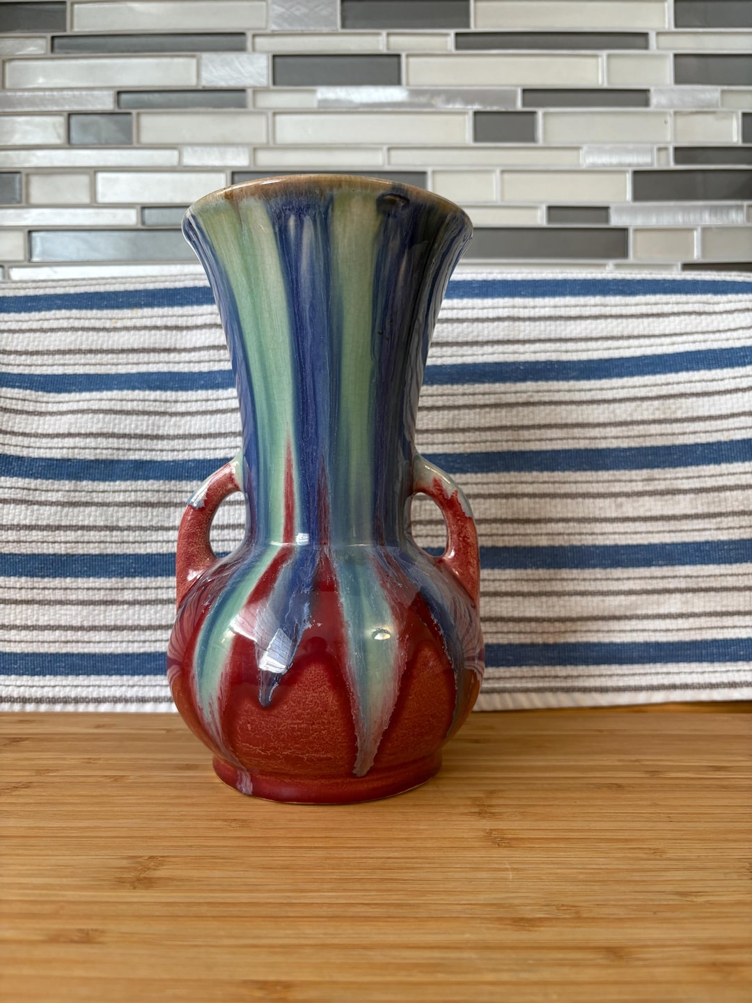 Carl Gebauer Art Nouveau Vase: German Export Pottery, Hands-on-hips ...