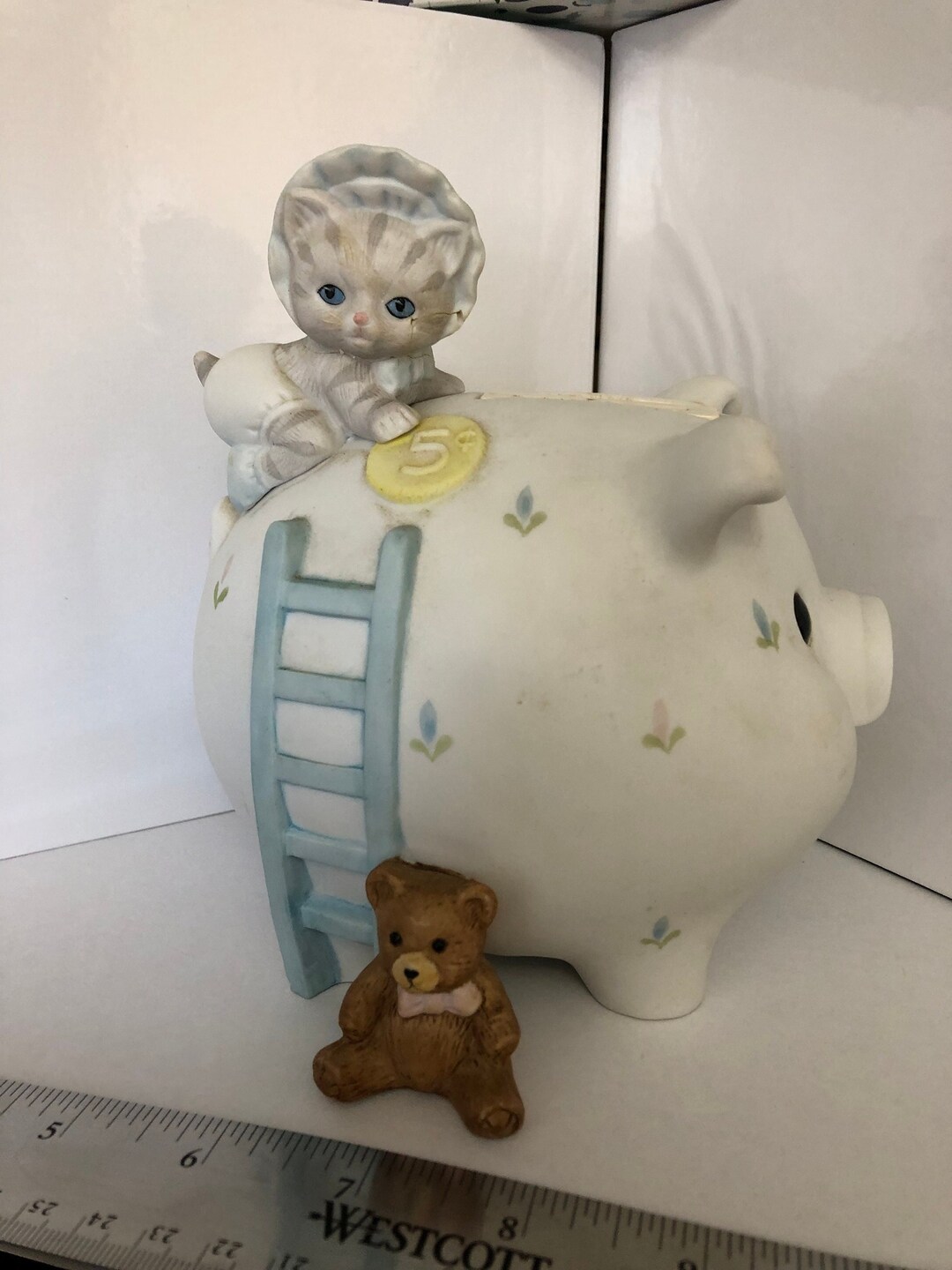 Kitty Cucumber Coin Bank, Ceramic - Etsy