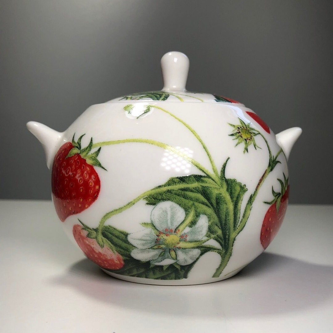 Berry Fields Covered Sugar Bowl With Lid, Fine China by Creative Tops ...