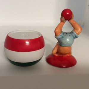 Circus Monkey Salt & Pepper, Handstand With Balls, Ceramic Shakers ...