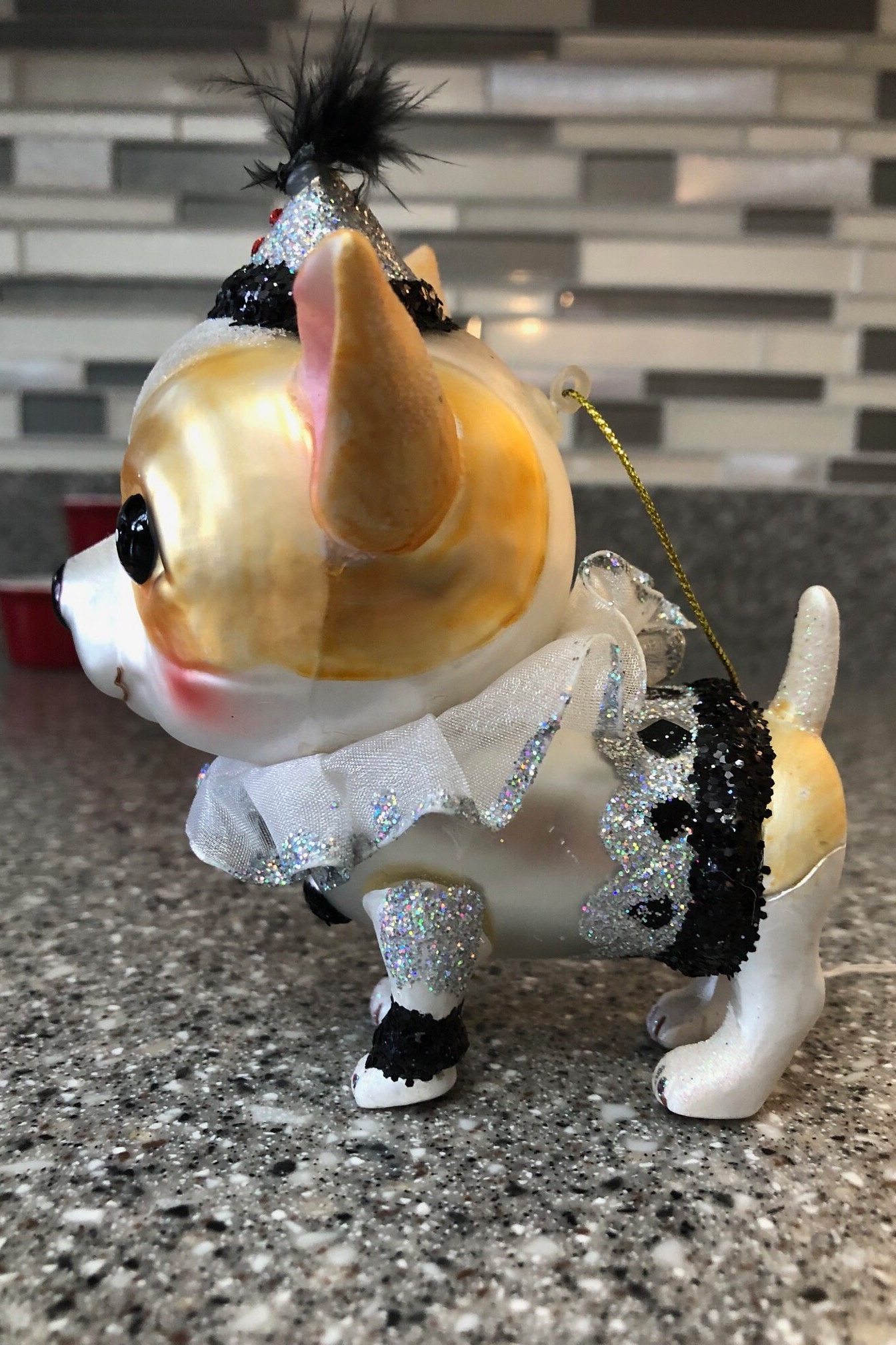 Chihuahua Dog Hand Painted Glass Ornament by Robert Stanley, Hobby Lobby - Etsy