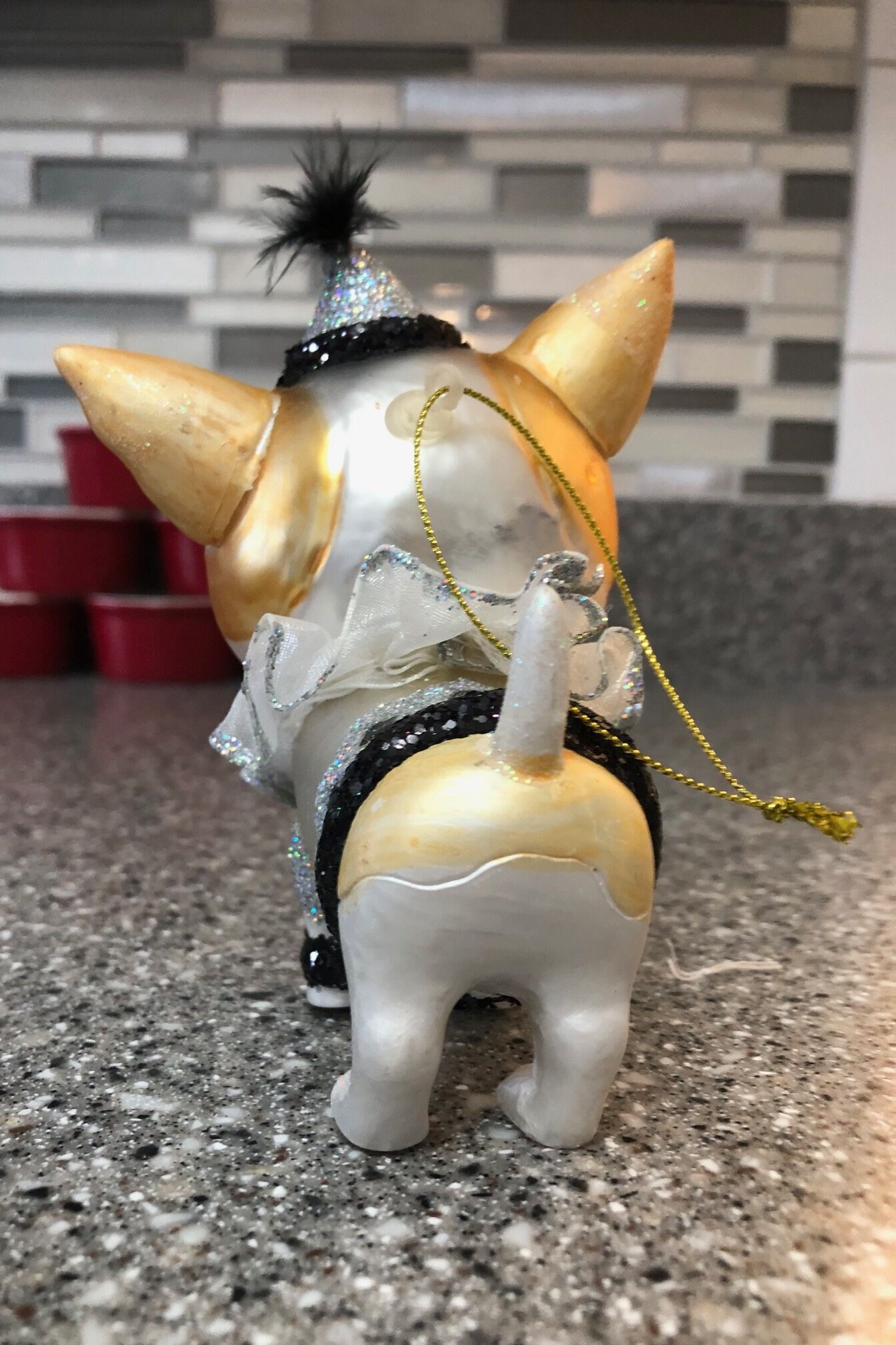 Chihuahua Dog Hand Painted Glass Ornament by Robert Stanley, Hobby Lobby - Etsy