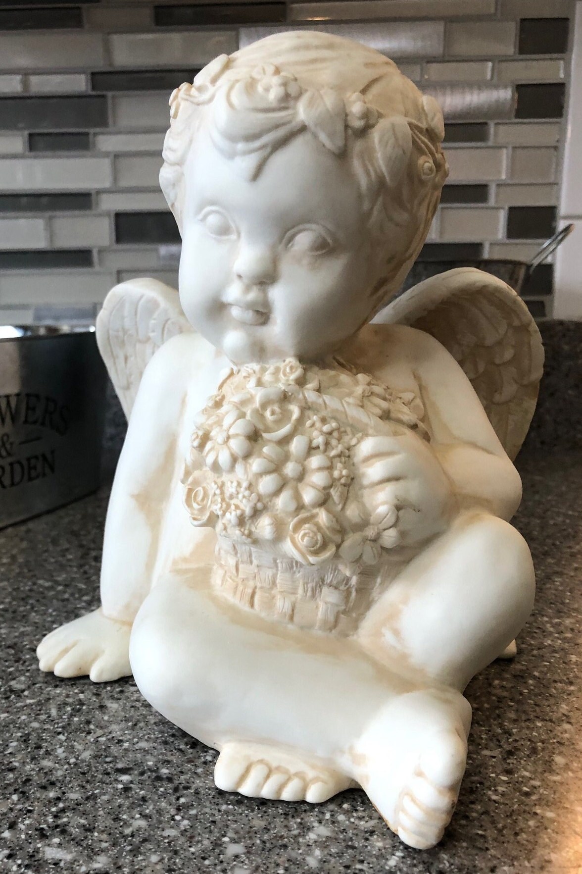 Winged Cherub Figurine Angel Statue No. 13883 by Artline - Etsy