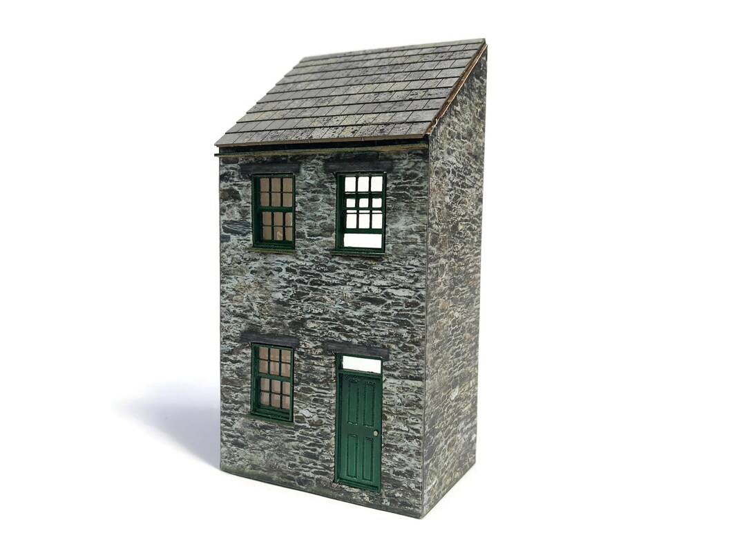 KX070-OO Low Relief Terraced House / Cottage for OO Gauge Model Railway ...
