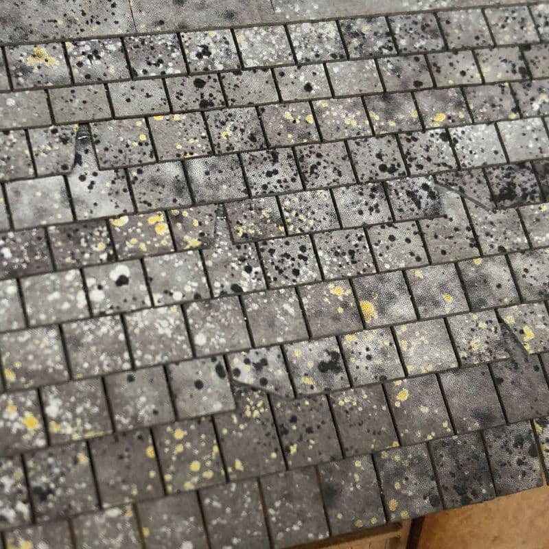 LX410-O Pre-weathered Laser Cut Roof Slates (A4 Sheet) for O Gauge ...