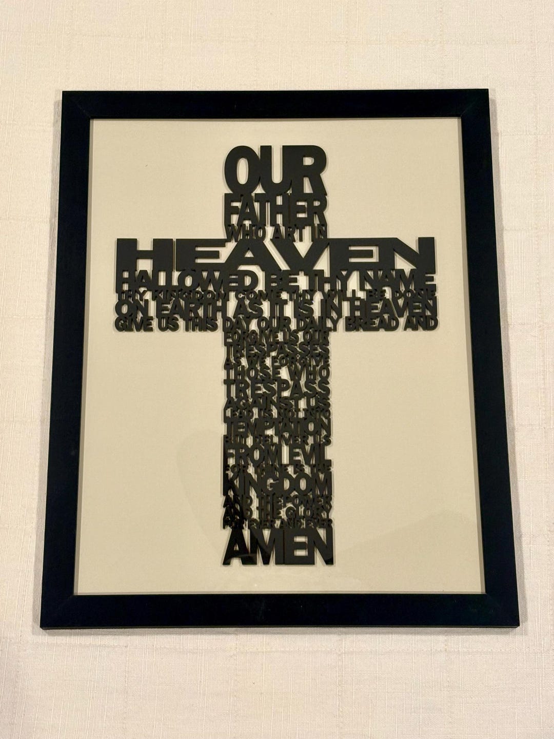 Lord's Prayer Display - Etsy