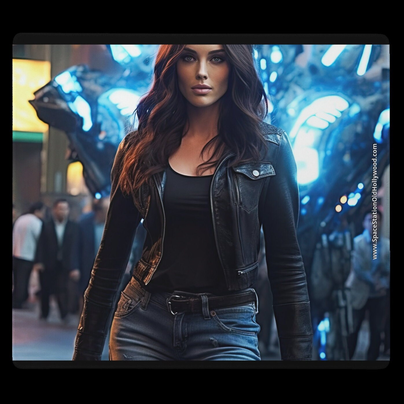 A Girl and Her Robot Gaming Mouse Pad Science Fiction - Etsy