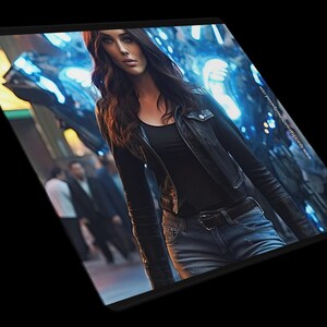 A Girl and Her Robot Gaming Mouse Pad Science Fiction - Etsy