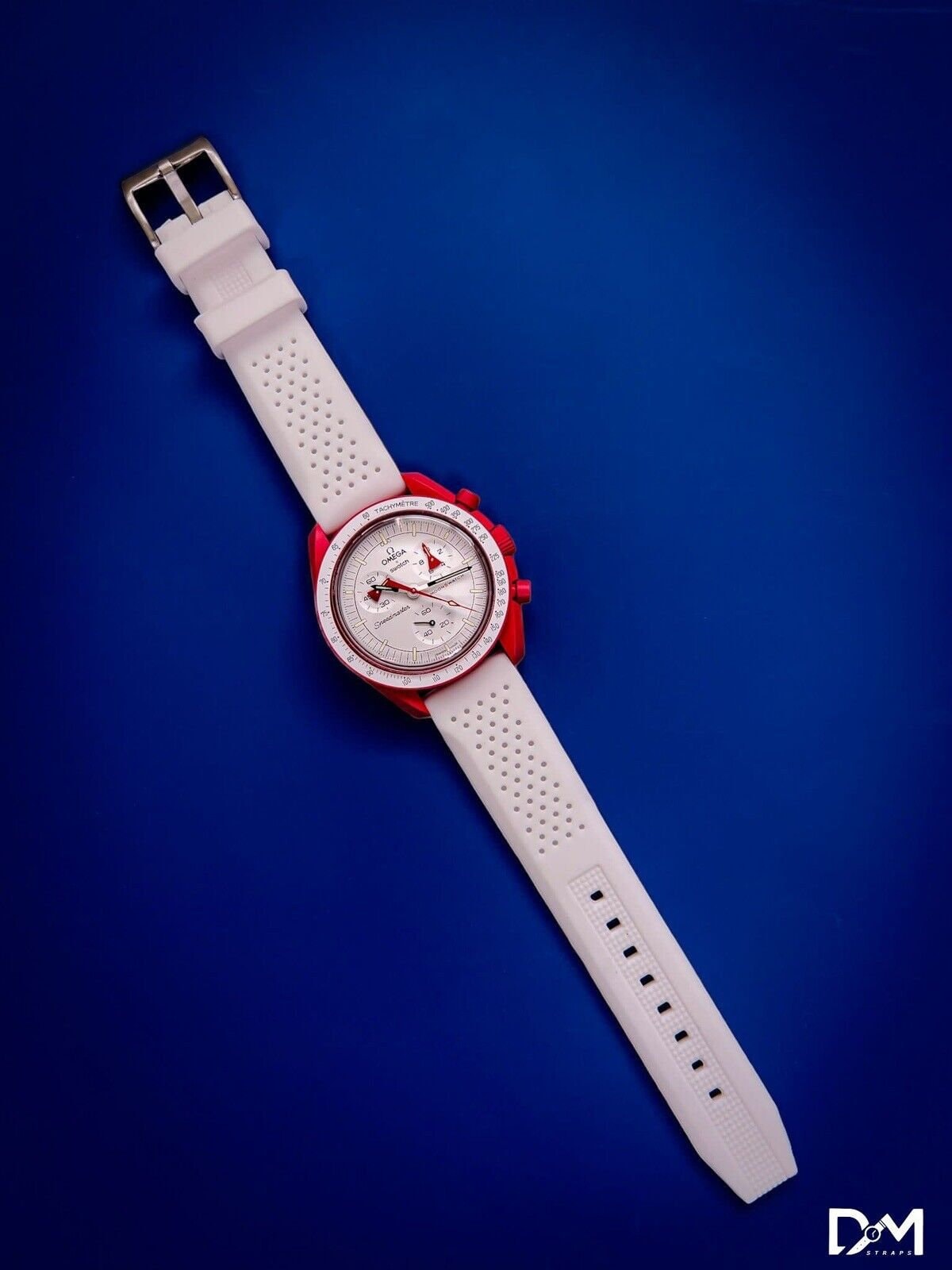 Omega X Swatch Moonswatch Red/ White Mission to Mars WATCH - Etsy