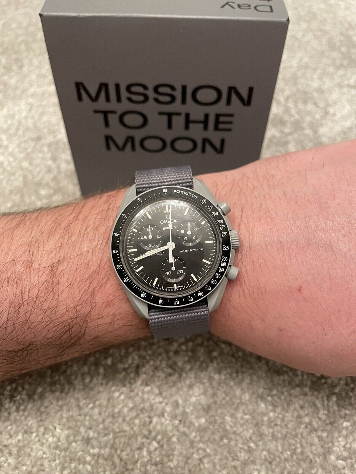 Moonswatch Strap Strap Fits Moonswatch Grey Nato Strapwatch Not for ...