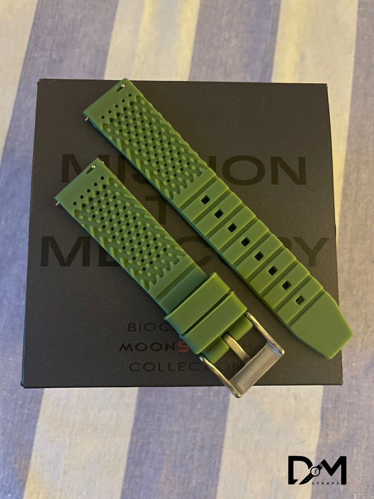 Omega X Swatch Moonswatch Green Strap Only Fits Mission on - Etsy