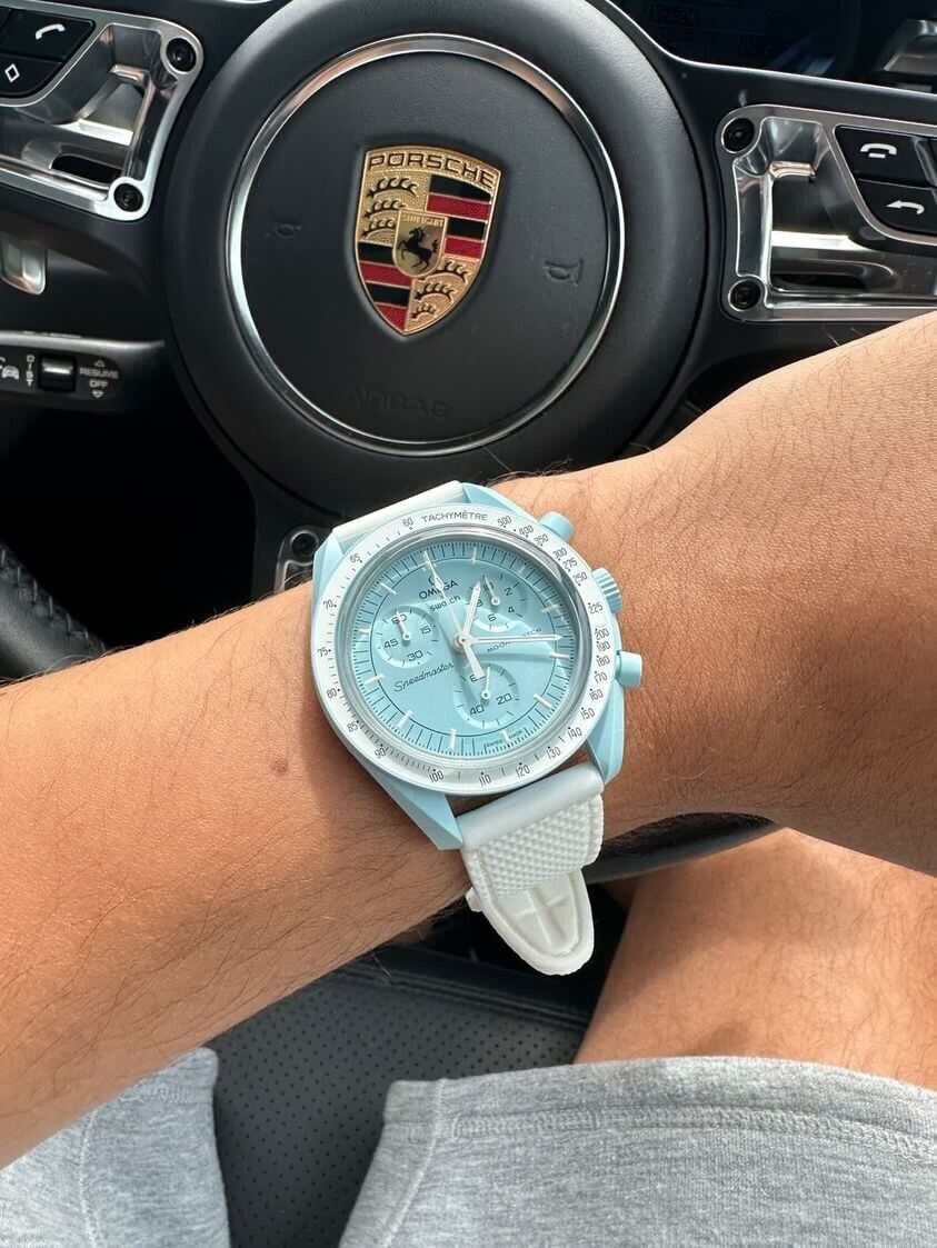 No1 Omega X Swatch Moonswatch White Mission to Uranus - Etsy Australia