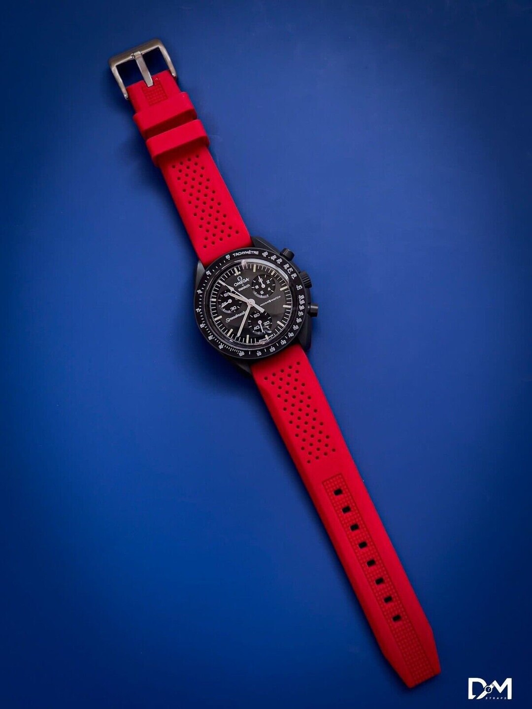 Omega X Swatch Moonswatch Red Strap Only Fits Mission to - Etsy