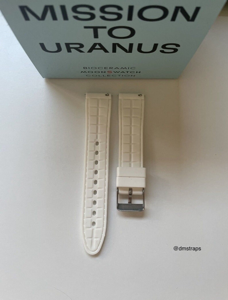 Moonswatch Strap Moonswatch White Rubber Strap Perfect for Mission to ...