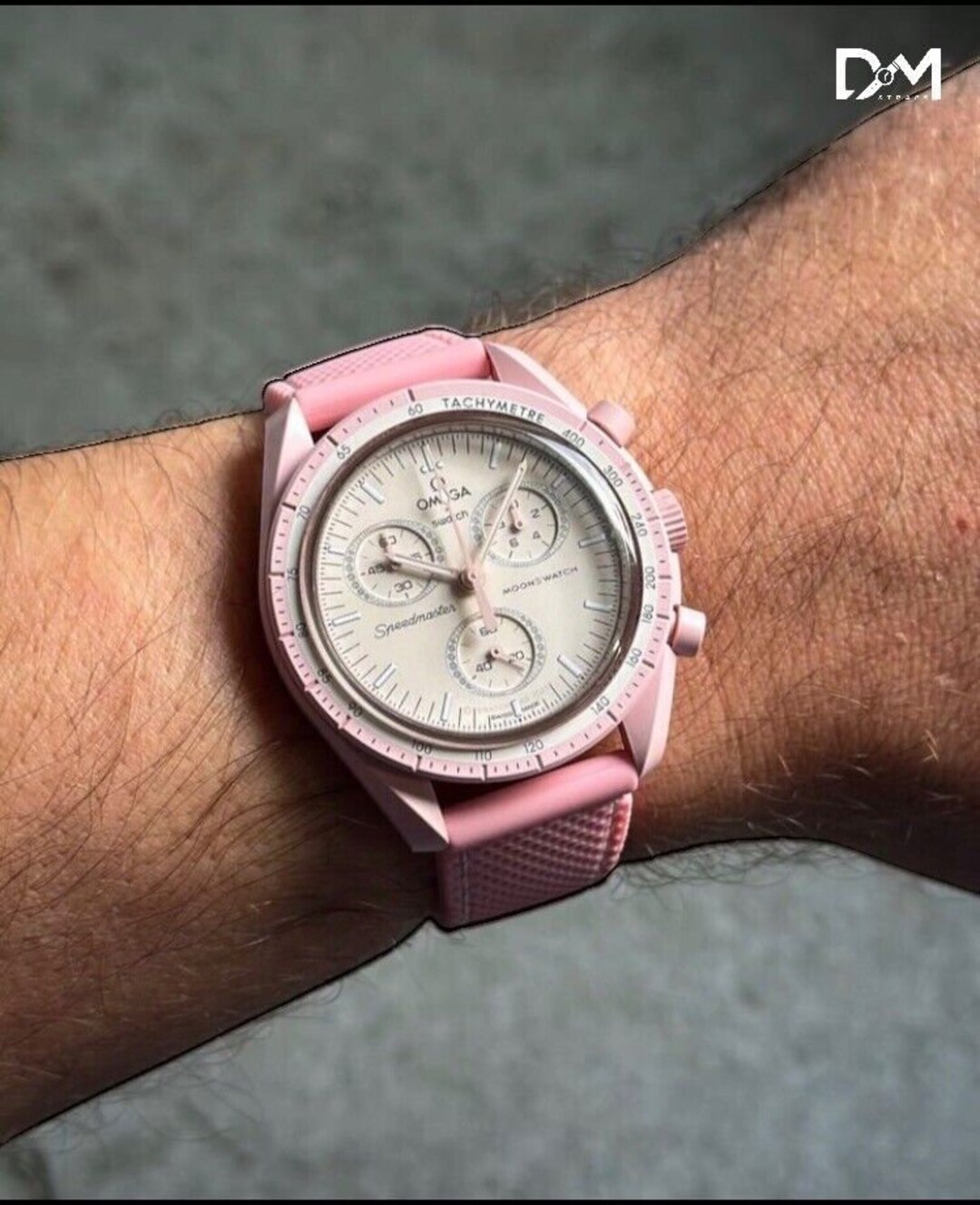 Omega X Swatch Moonswatch Pink Rubber Strap Only Fits - Etsy