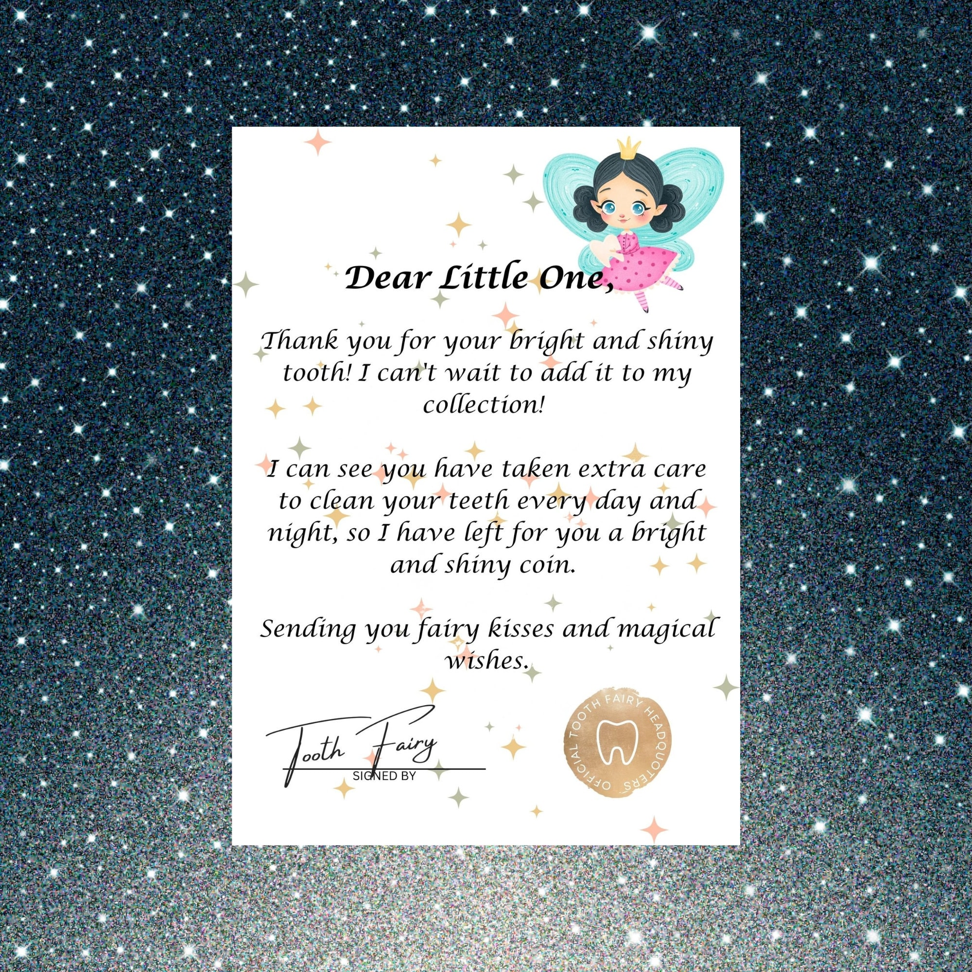 Lettre de fée des dents imprimable en téléchargement numérique Cadeau ...