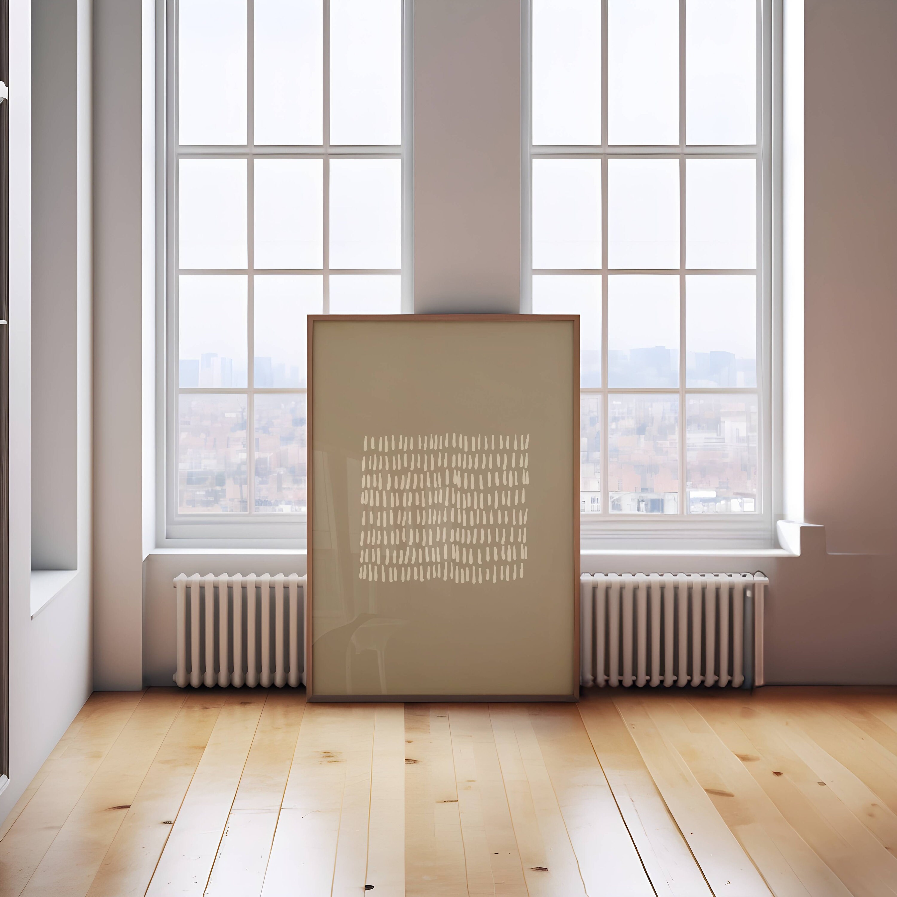 Beige and Tan Abstract Prints Set of 2 Printable Wall Art Neutral ...