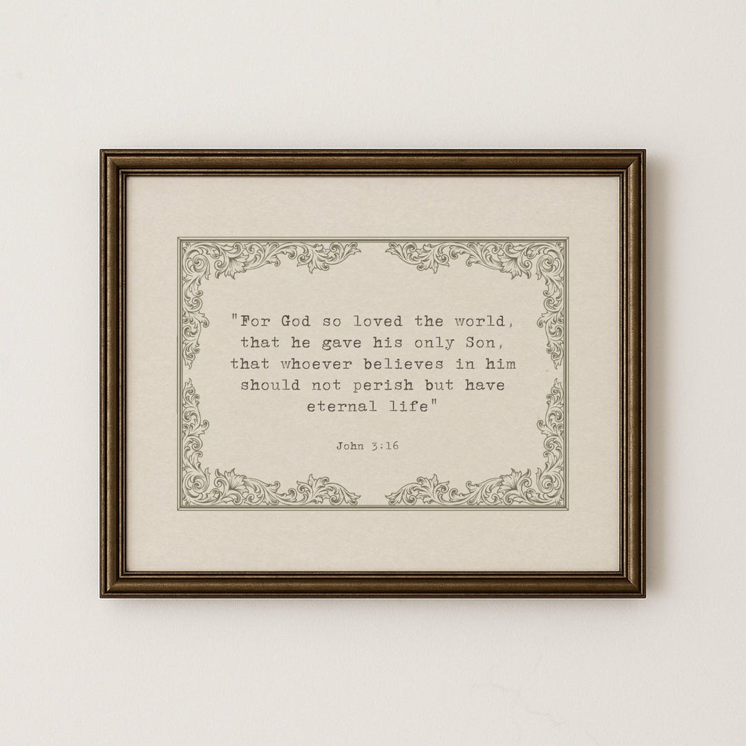 Bible Verse Print Scripture Wall Art Christian Home Decor Faith DIGITAL ...