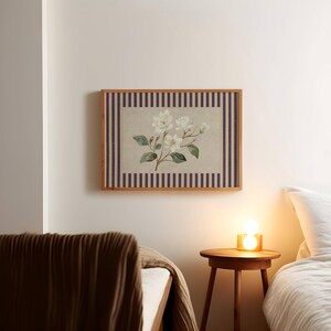 Botanical Magnolia Print Wall Art Farmhouse Style Home Display Floral ...