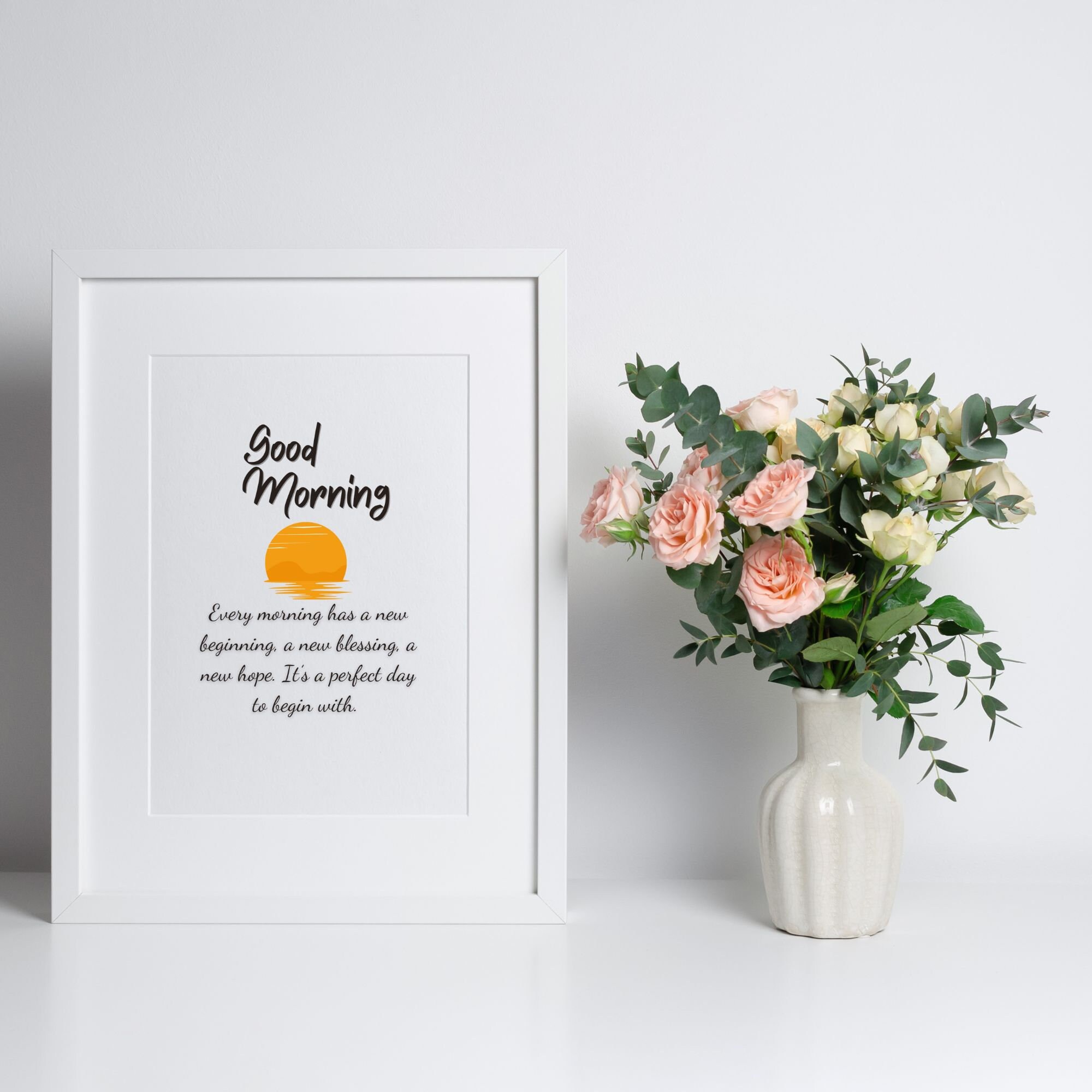Good Morning Message Print Good Morning Printable Poster - Etsy