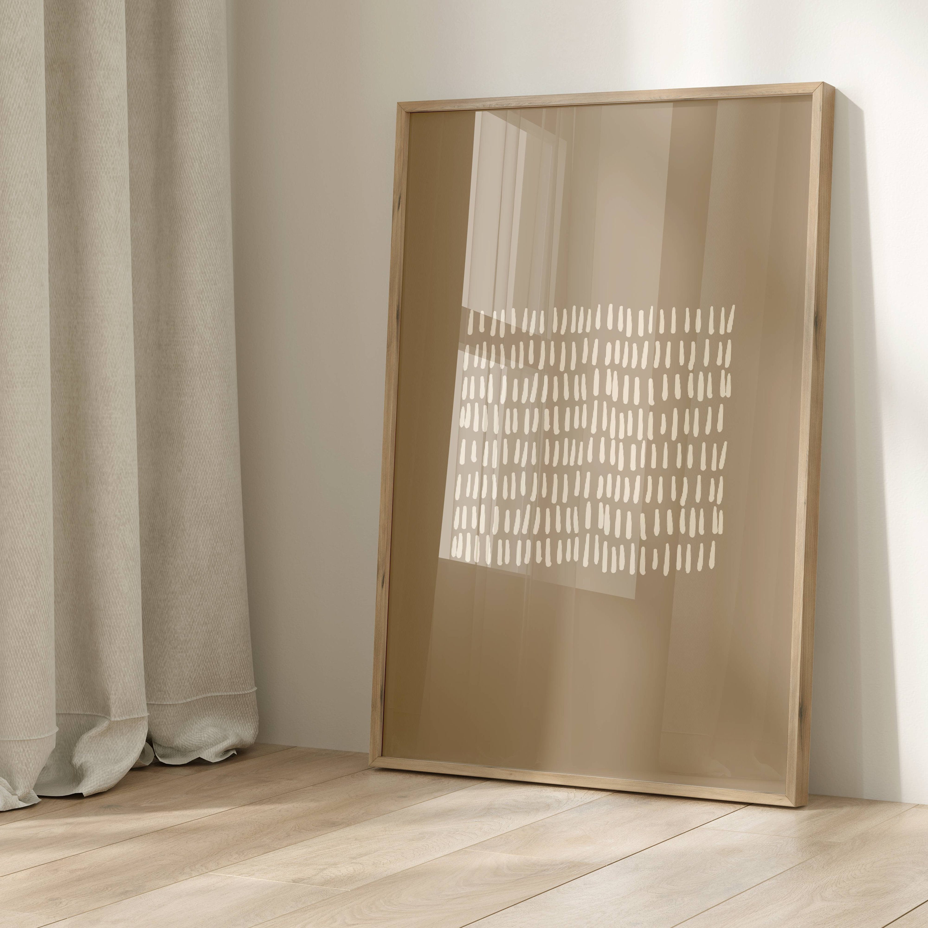 Beige and Tan Abstract Prints Set of 2 Printable Wall Art Neutral ...