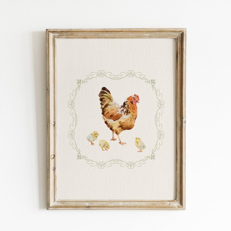 Chicken Print - Etsy