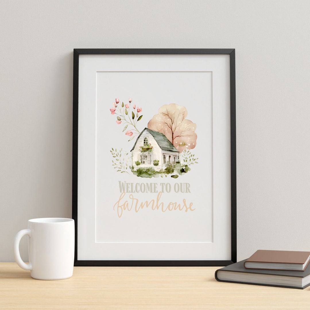 Farmhouse Print Farmhouse Poster Farmhouse Home Decor - Etsy