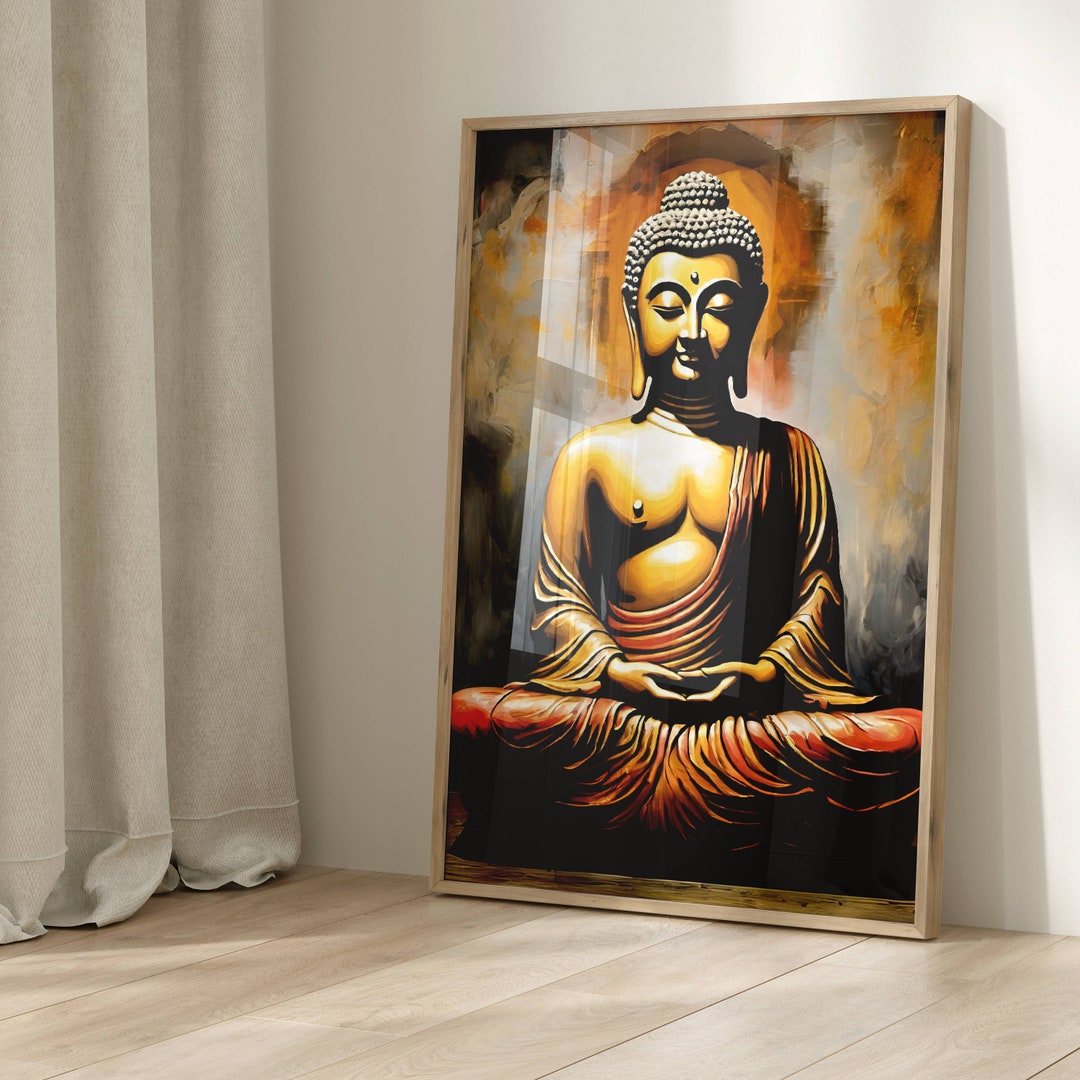 Buddha Painting Buddha Printable Wall Art Spiritual Wall Art Yoga Print ...