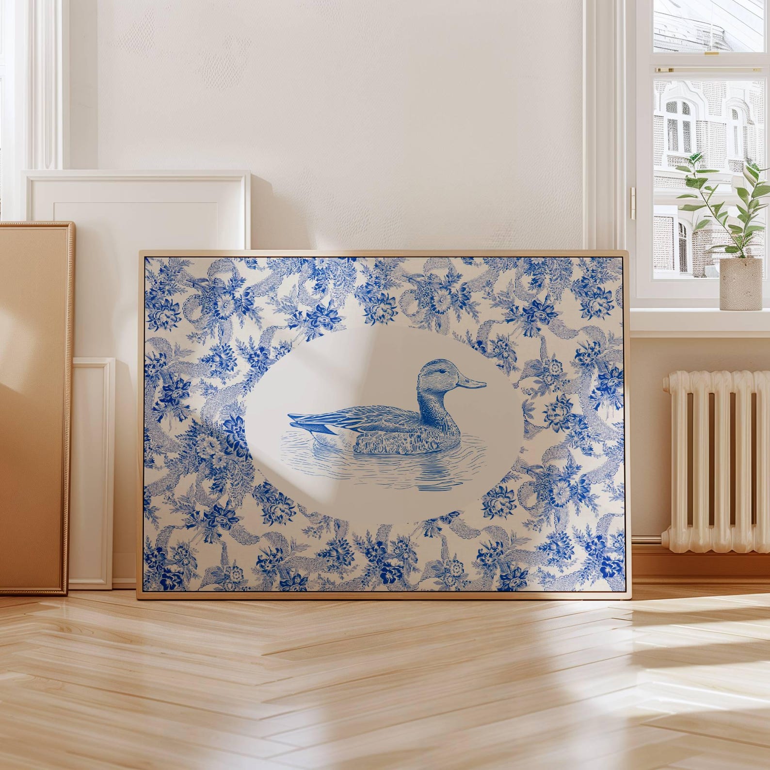 Rustic Blue Duck Wall Art Duck Sketch Farmhouse Wall Decor Ducks ...