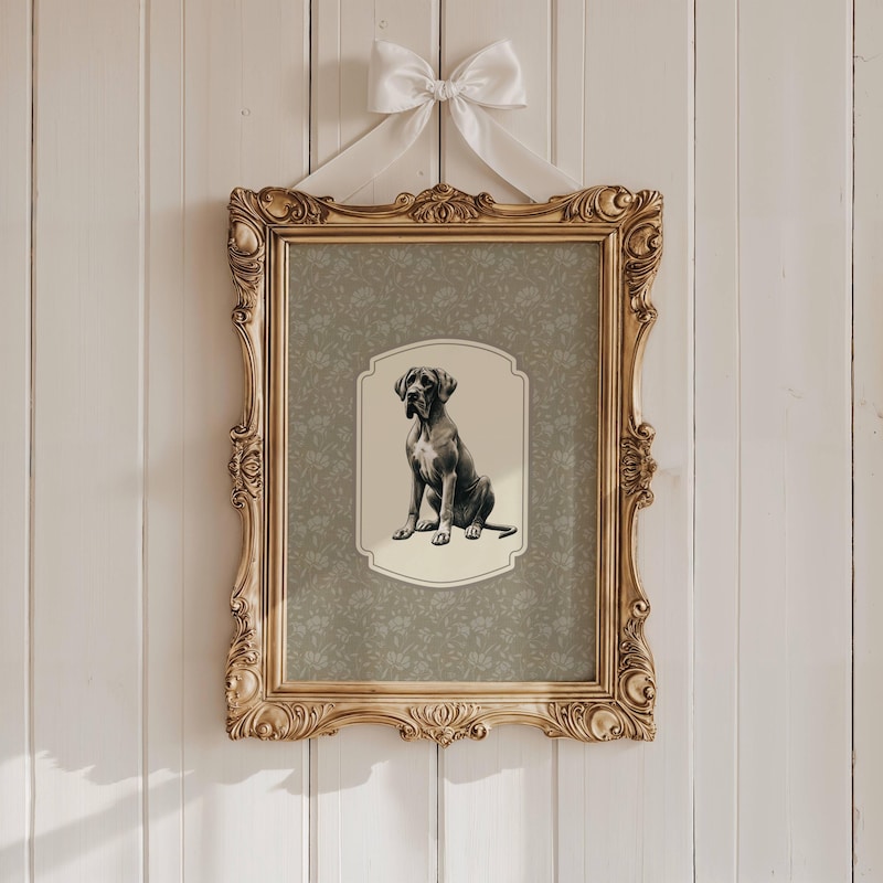 Antique Great Dane Decor - Etsy