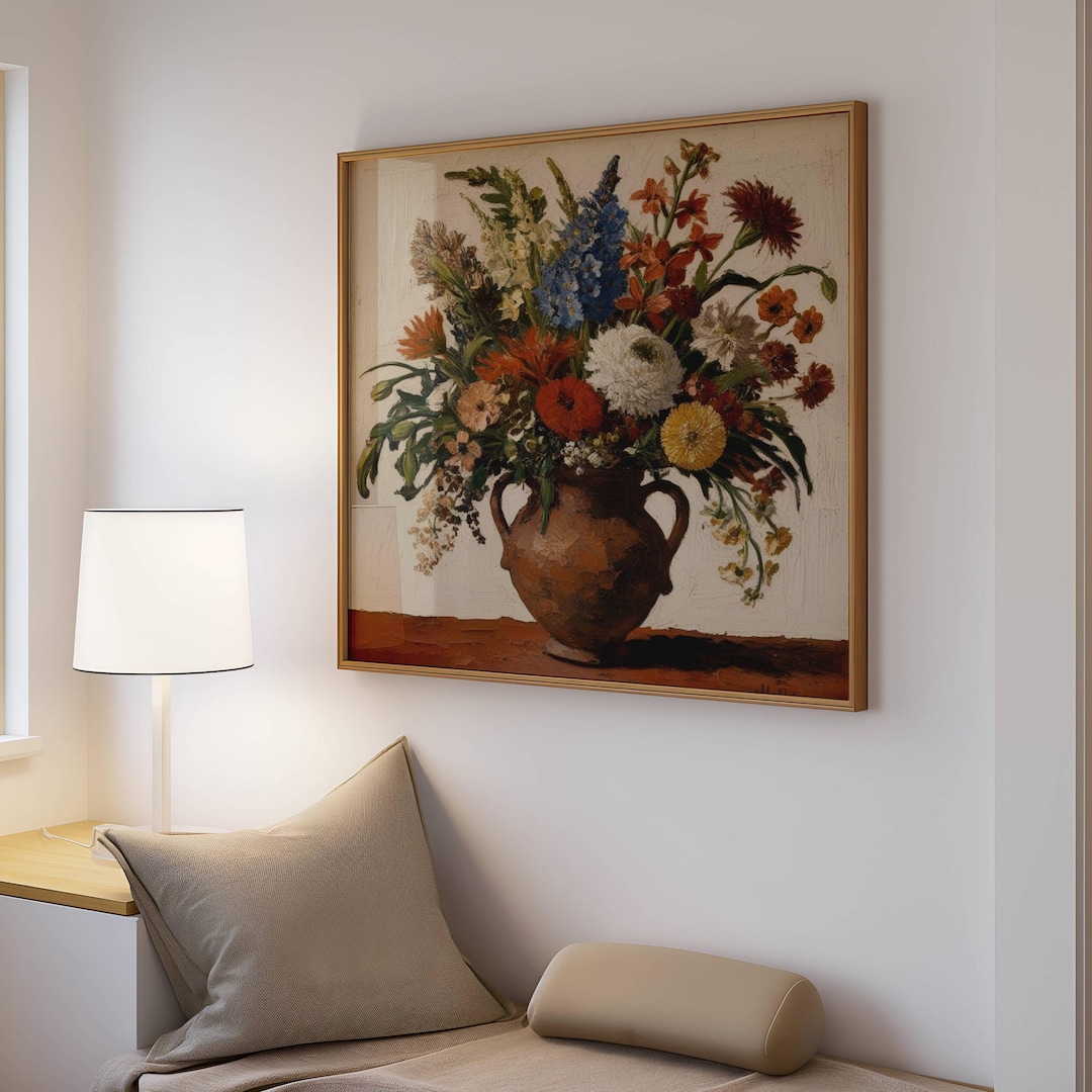 Victorian Botanical Print Wall Display Home Decor Rustic Style Flower ...