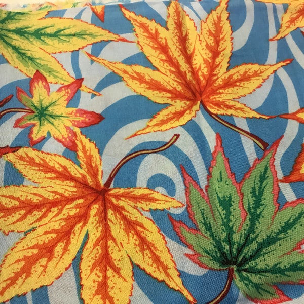 Leaf Print Fabric - Etsy