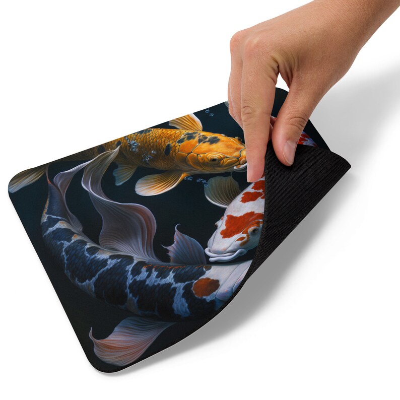 Sakura and the Japanese Koi Fish Mousepad: A Tale of Beauty - Etsy