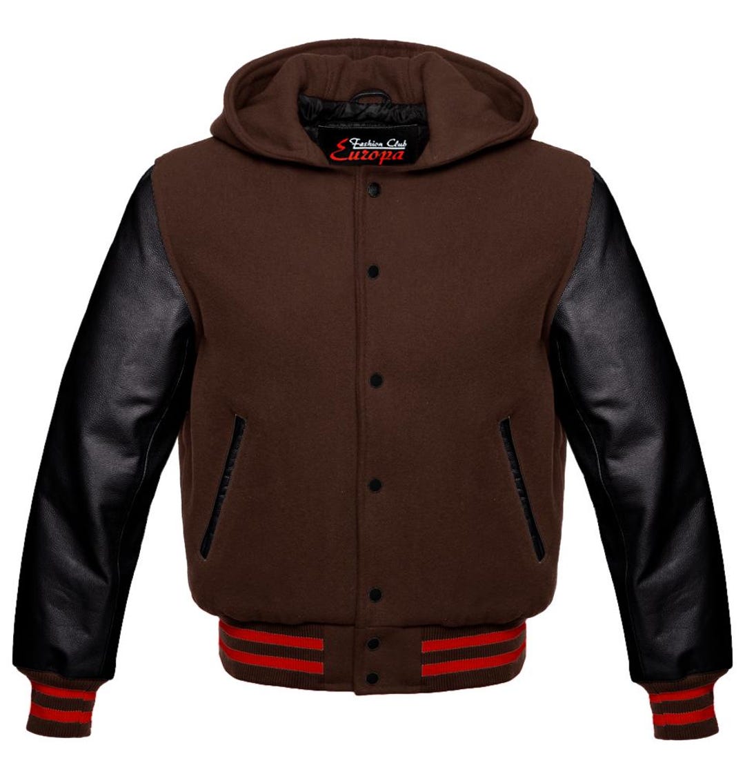 Personalized Men's Letterman Jacket Wool Body and Leather Arms ...