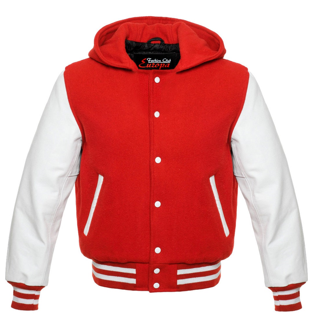Personalized Men's Letterman Jacket Wool Body and Leather Arms ...