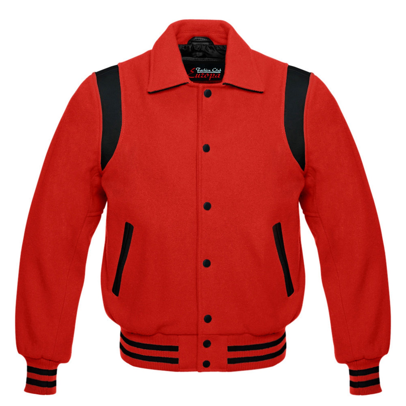 Handmade Personalized Varsity Jacket Mens Royal Blue Wool Body and Wool ...
