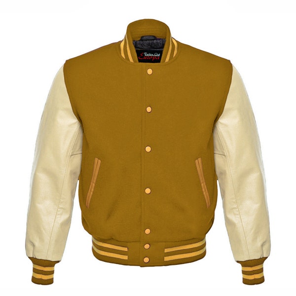 Cream Leather Jacket - Etsy