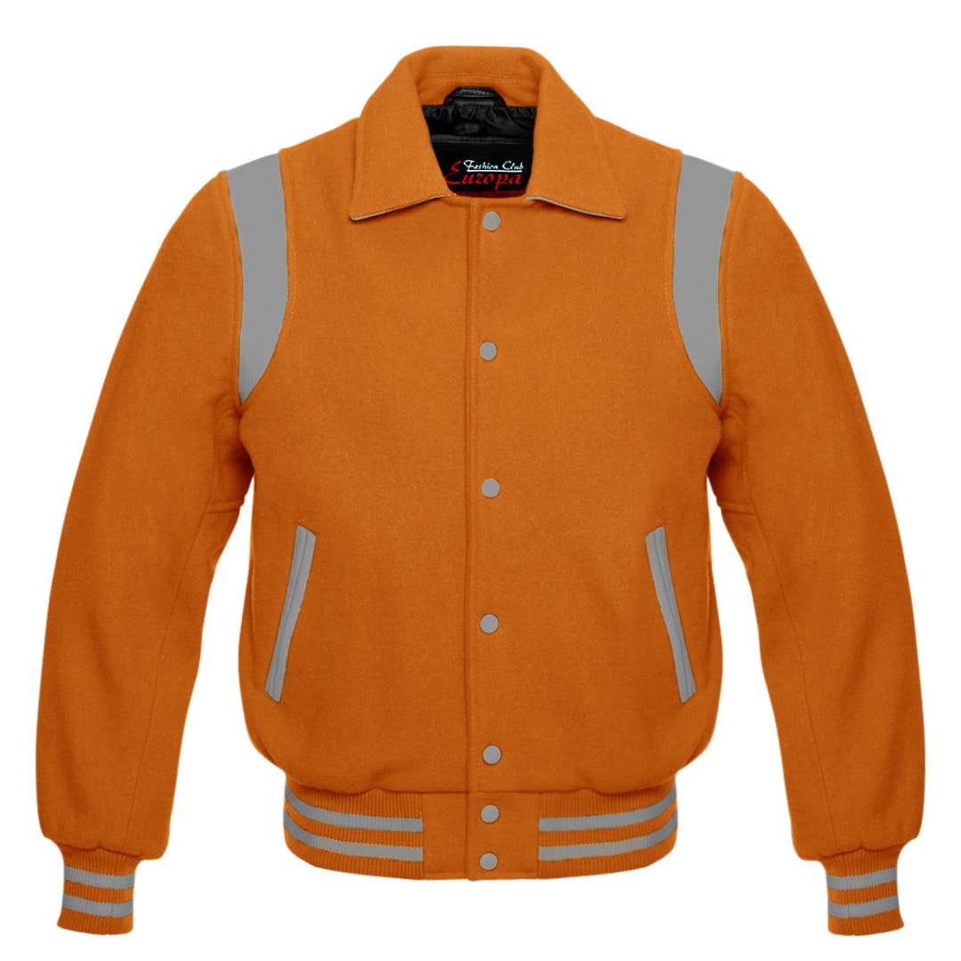 High School Handmade Varsity Letterman Baseball Bomber Jacket With ...
