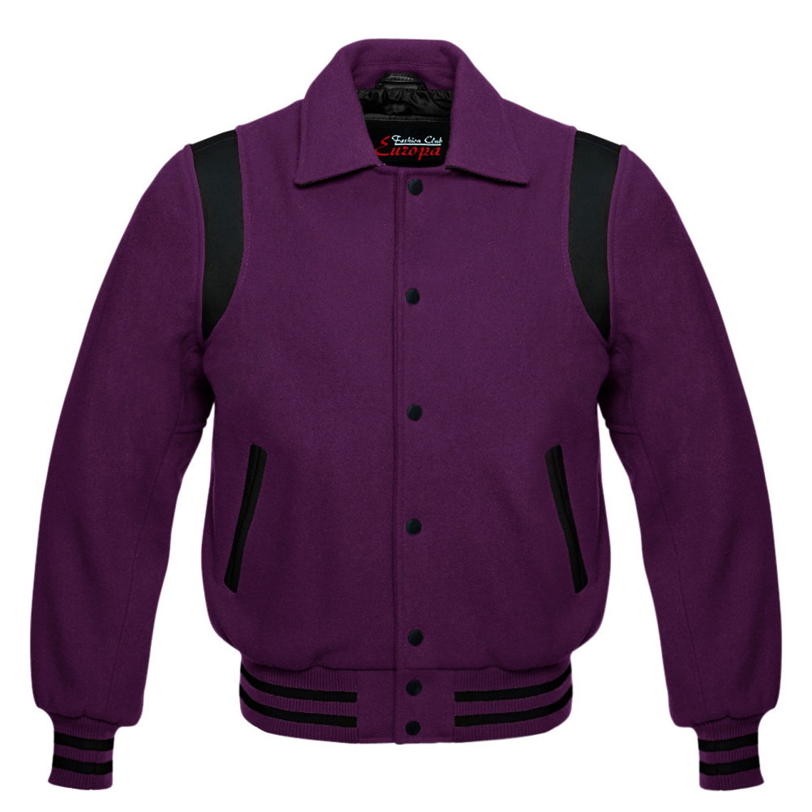 Handmade Personalized Varsity Jacket Mens Royal Blue Wool Body and Wool ...