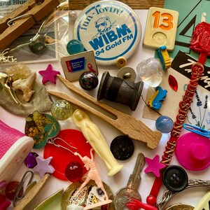 Junk Drawer Lot Crowcore Goblincore Geocache Trinkets Lot 12 Ounces - Etsy