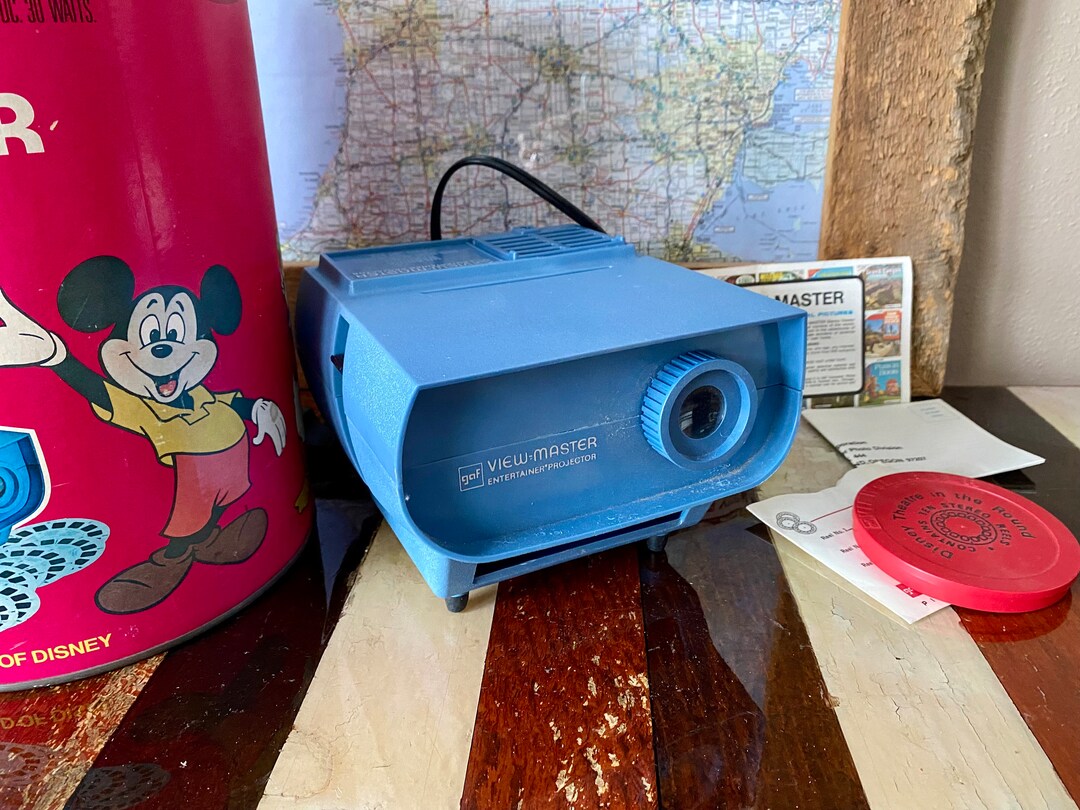 Vintage Blue Disney Theatre in the Round View-master by Gaf Disney ...