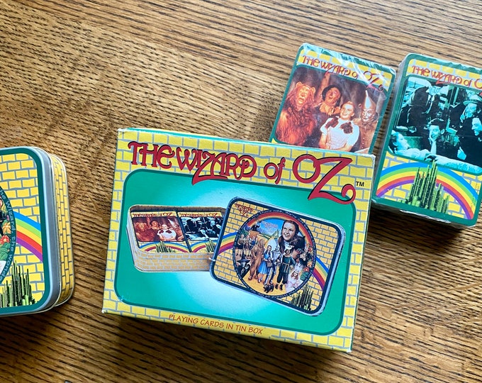 Wizard of Oz Collectors Playing Cards in Tin - Etsy