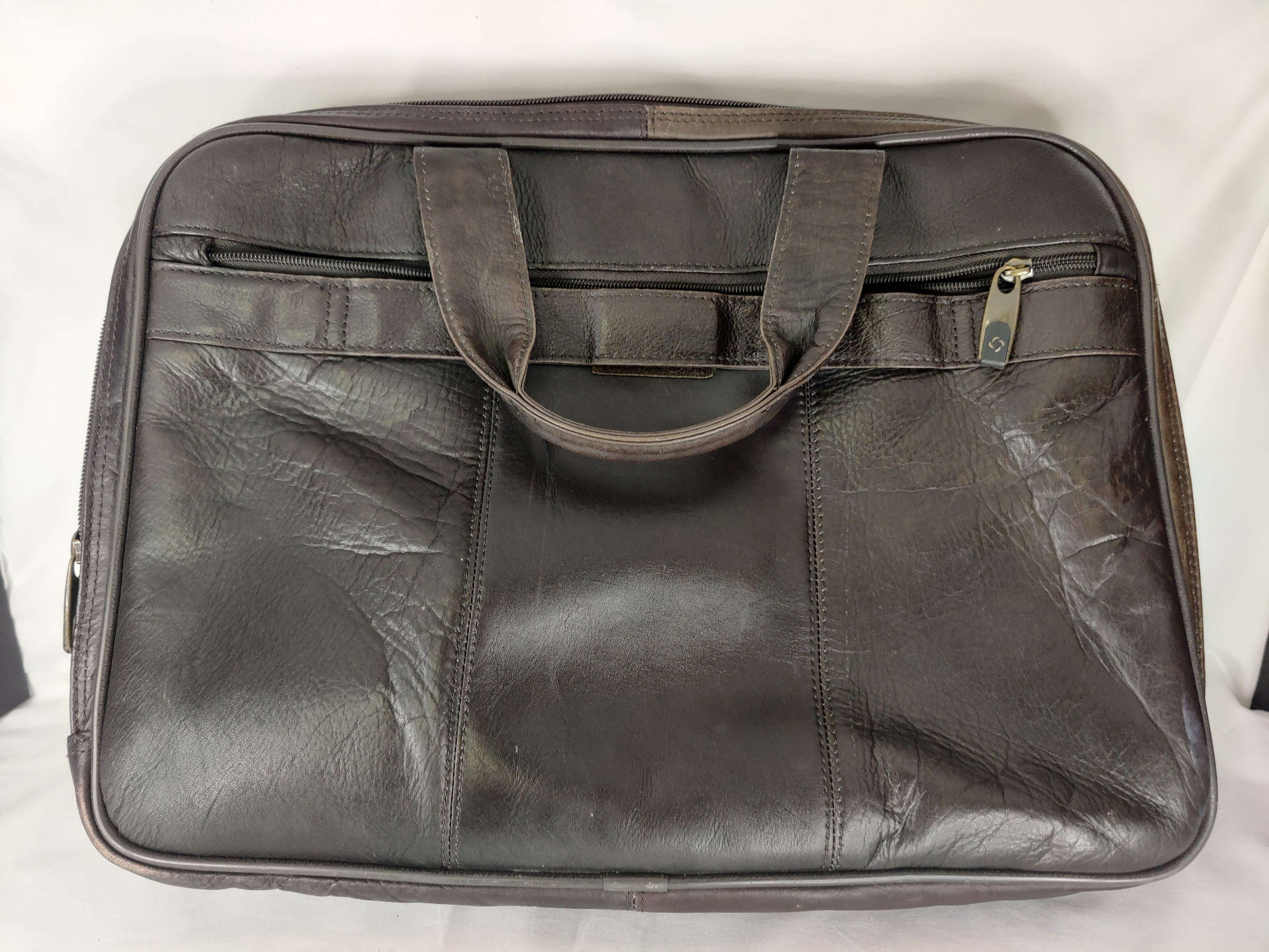 Vintage Samsonite Leather Bag - Etsy