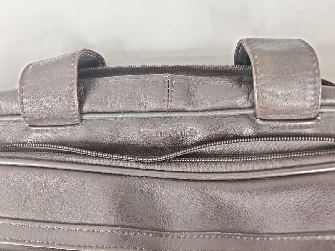 Vintage Samsonite Leather Bag - Etsy